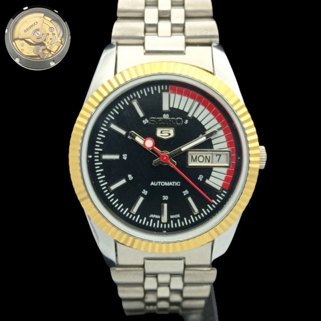 SEIKO 5 PRESIDENT AUTOMATIC MENS JAPAN WATCH TRANSPARENT BACK 575a ...