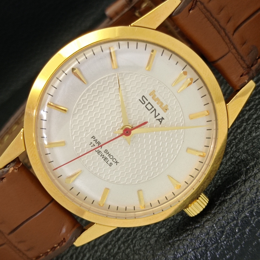 CLASSIC HMT SONA OLD MANUAL WINDING MEN SILVER DIAL WATCH a426145-a ...