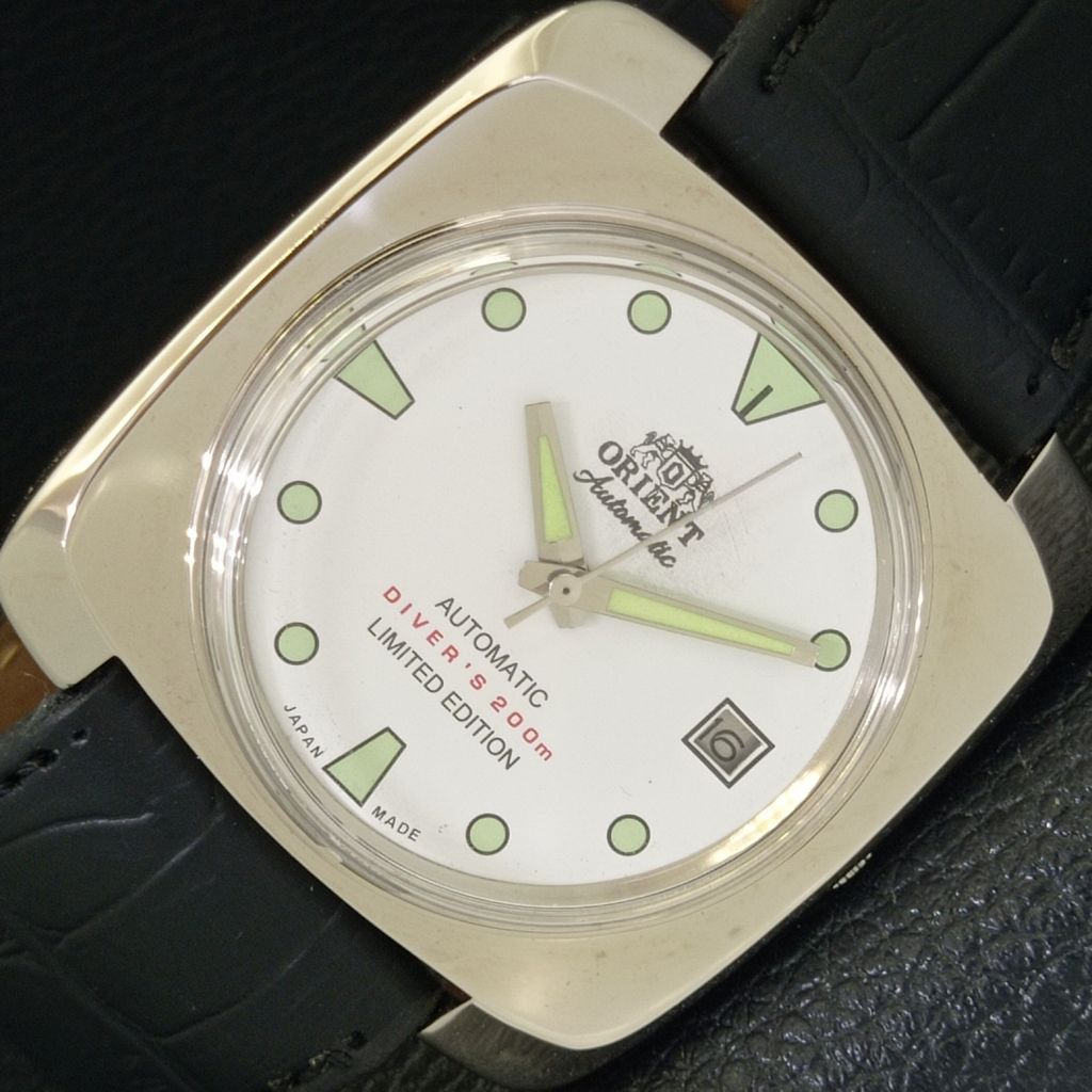 AUTOMATIC ORIENT 46943 JAPAN MENS DATE WHITE COLOR DIAL WATCH a432825-a ...