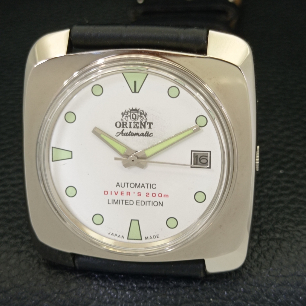 AUTOMATIC ORIENT 46943 JAPAN MENS DATE WHITE COLOR DIAL WATCH a432825-a ...